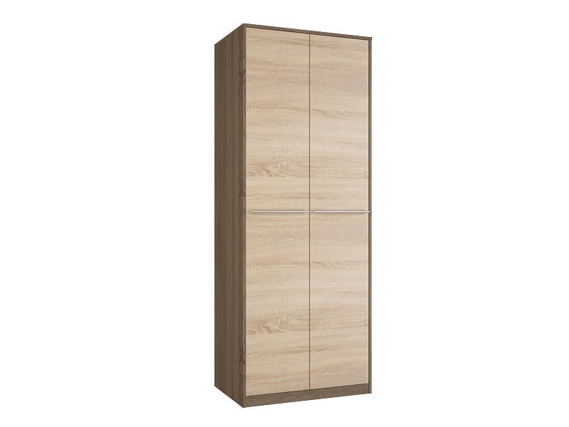 Шкаф распашной Агнета - 3, дуб светлый/дуб темный - купить Шкаф ...